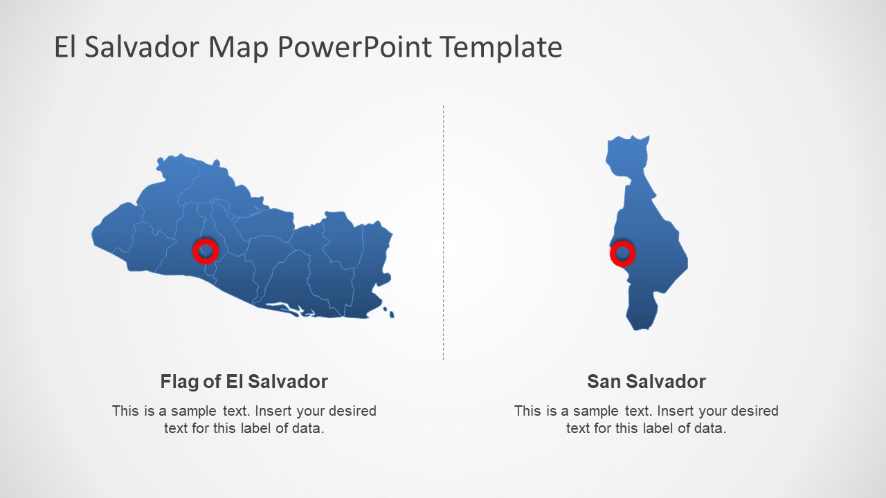 Editable El Salvador Map PowerPoint Template - SlideModel