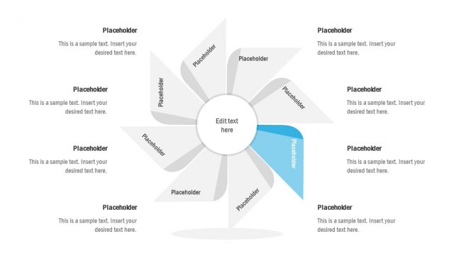 Template of 8 Steps Flywheel Cycle - SlideModel