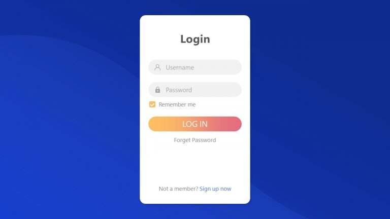 User Login Simple Mockup PowerPoint - SlideModel