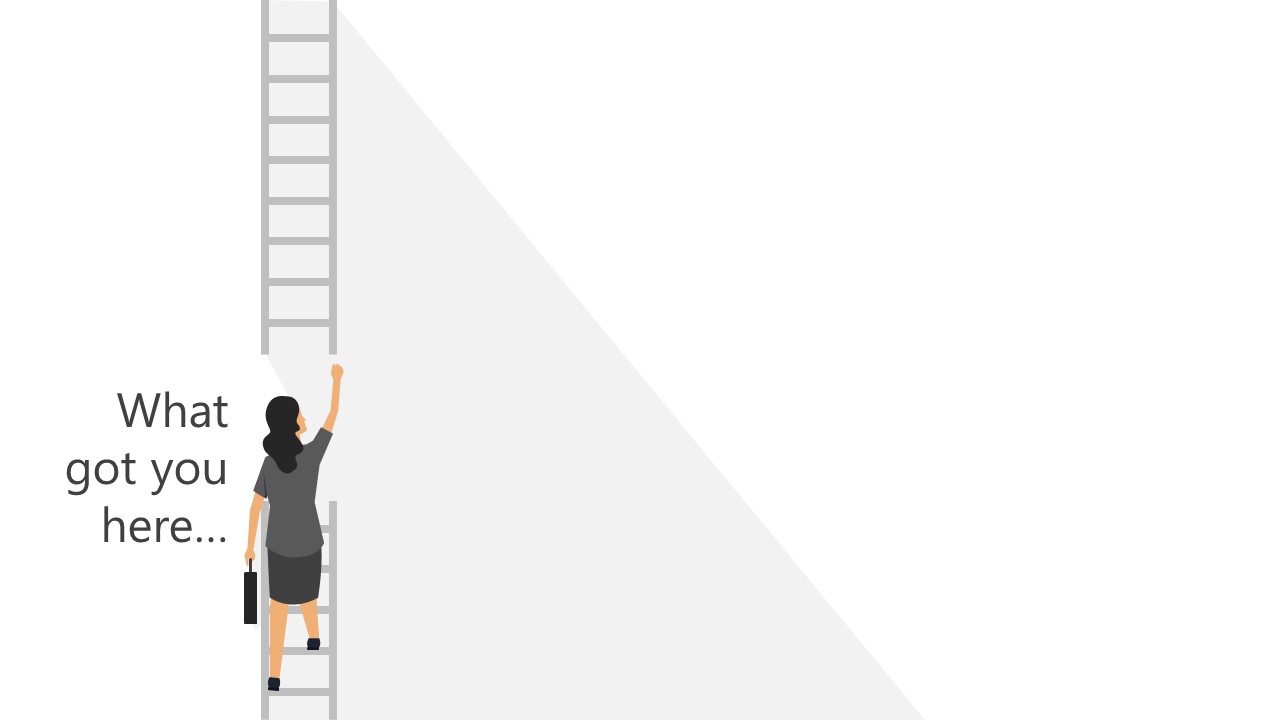 Climb the Ladder PowerPoint Template - SlideModel