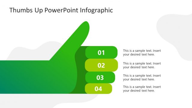 4 Steps Thumbs Up Slide - SlideModel