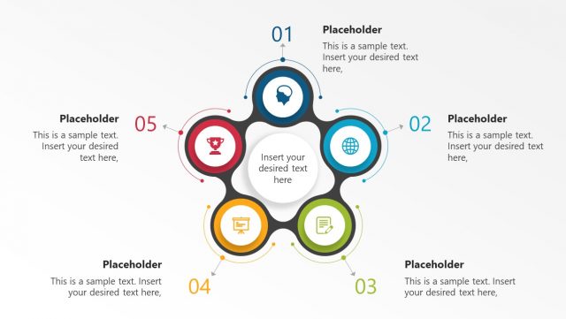 5 Steps Circular Process PowerPoint - SlideModel