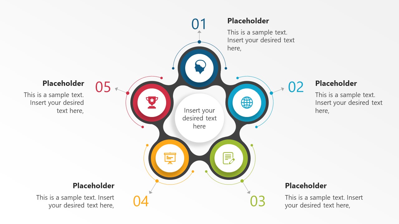 5 Steps Cycle Infographic Design SlideModel