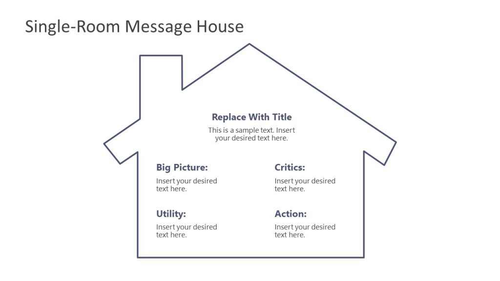 Single Room Message House Template - SlideModel