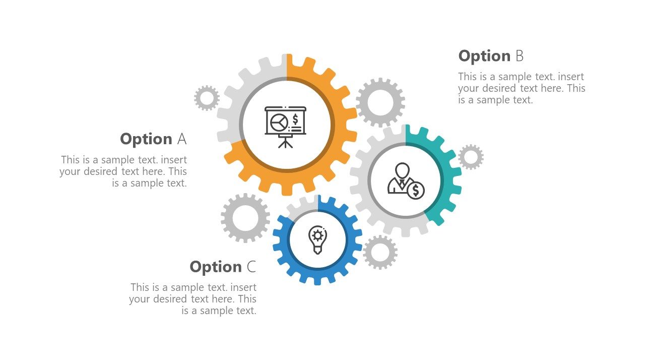 Gears Chart of Animation PowerPoint - SlideModel