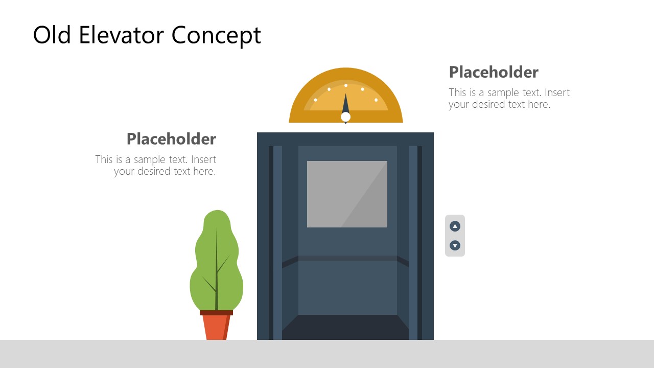Vintage Elevator PowerPoint Shapes - SlideModel