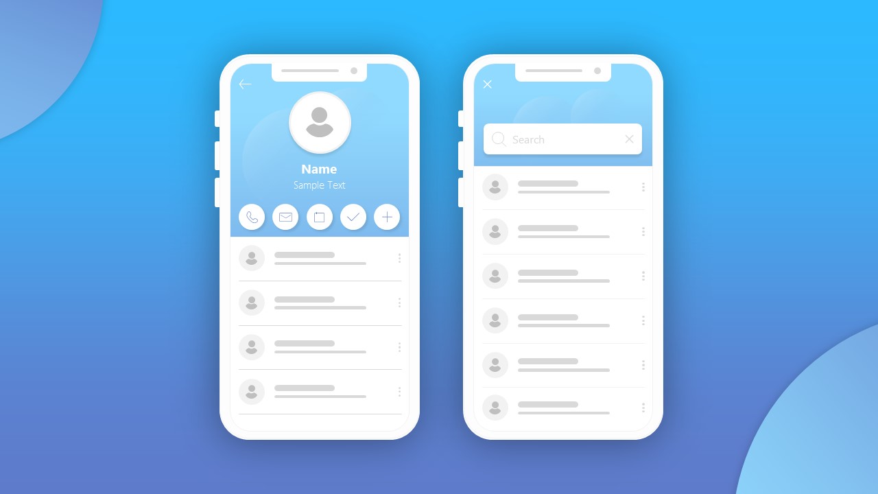 Customer Card UI PowerPoint Template - SlideModel