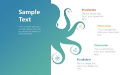 Octopus Diagram 4 Steps Agenda Template - SlideModel