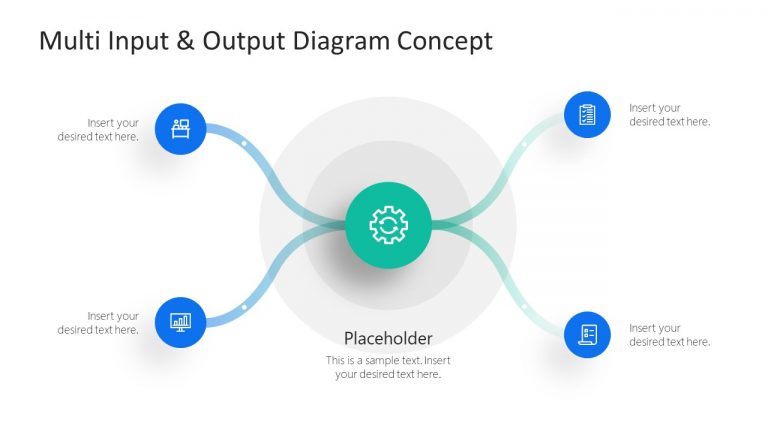 2 Steps Input and Output PowerPoint Diagram - SlideModel