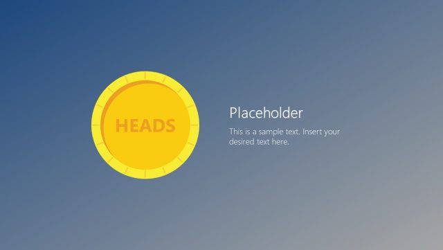 PowerPoint Template Coin Tossing Heads - SlideModel