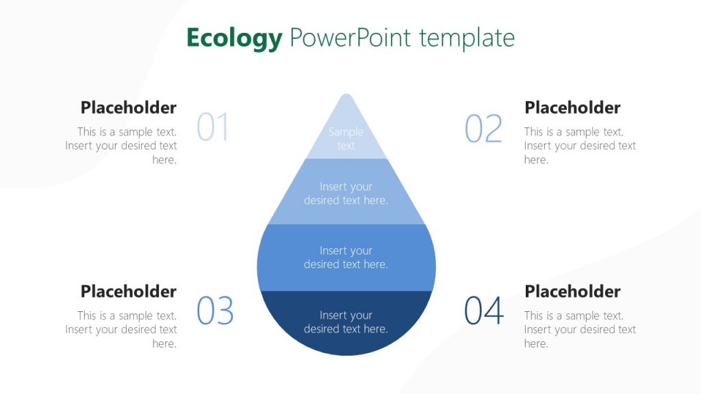 4 Steps Water Drop Diagram Template - SlideModel