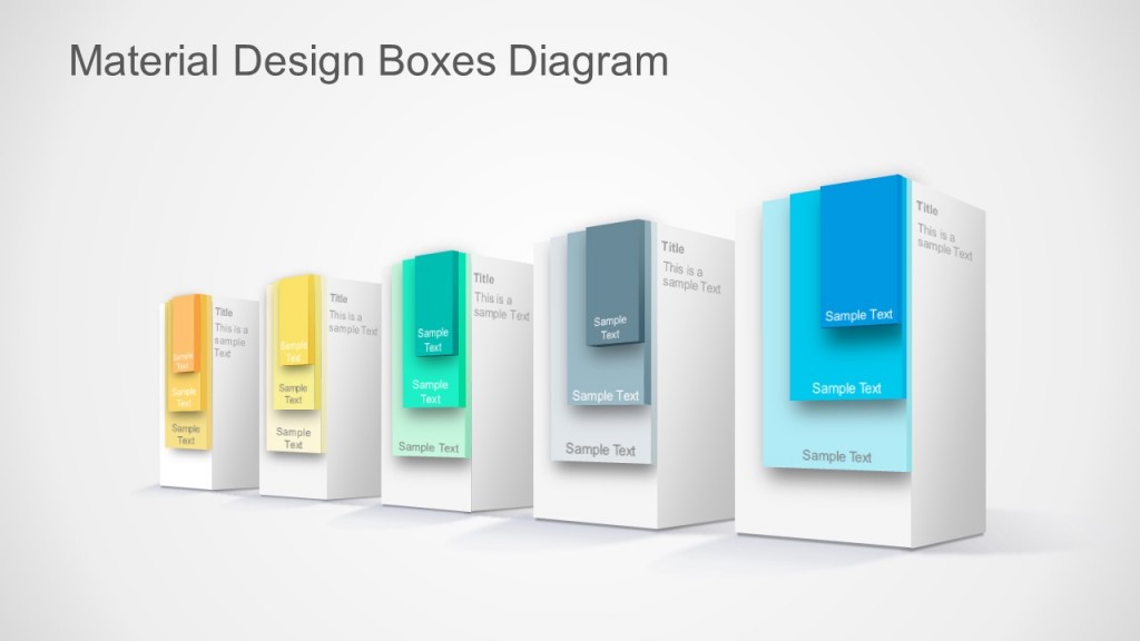 PowerPoint Template Material Design Shapes - SlideModel