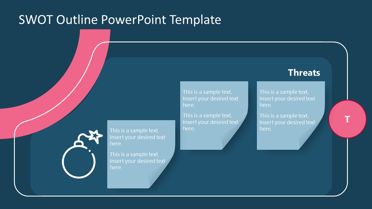 Outline SWOT Analysis PowerPoint Template - SlideModel