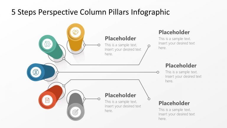 3D Perspective Pillars PowerPoint Diagram - SlideModel
