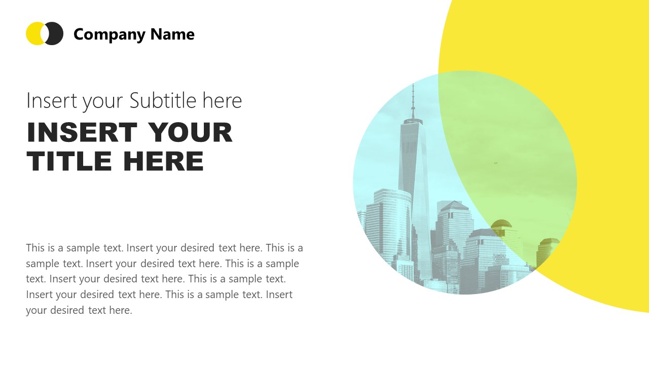 Simple Yellow Theme PowerPoint Backgrounds - SlideModel