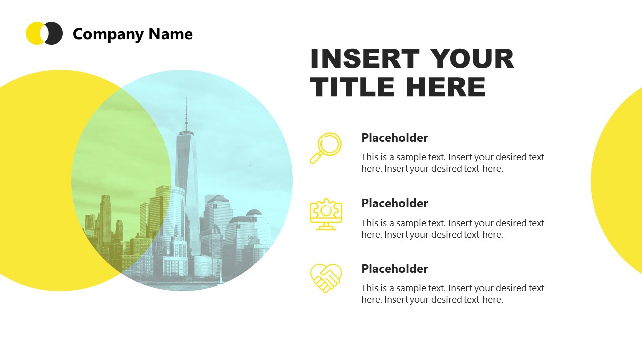 Simple Yellow Theme PowerPoint Backgrounds - SlideModel