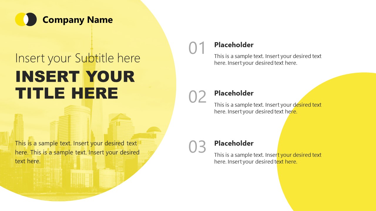 Simple Yellow Theme PowerPoint Backgrounds - SlideModel