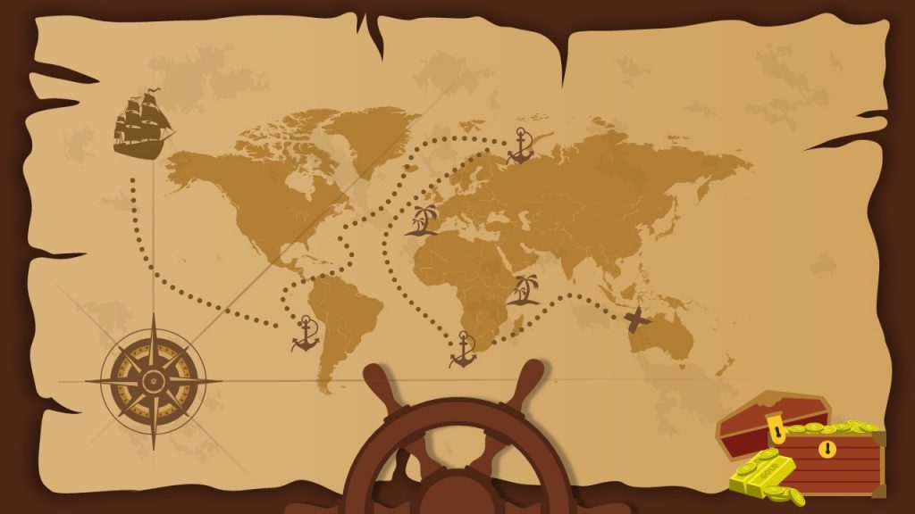 Treasure Map PowerPoint Template - SlideModel