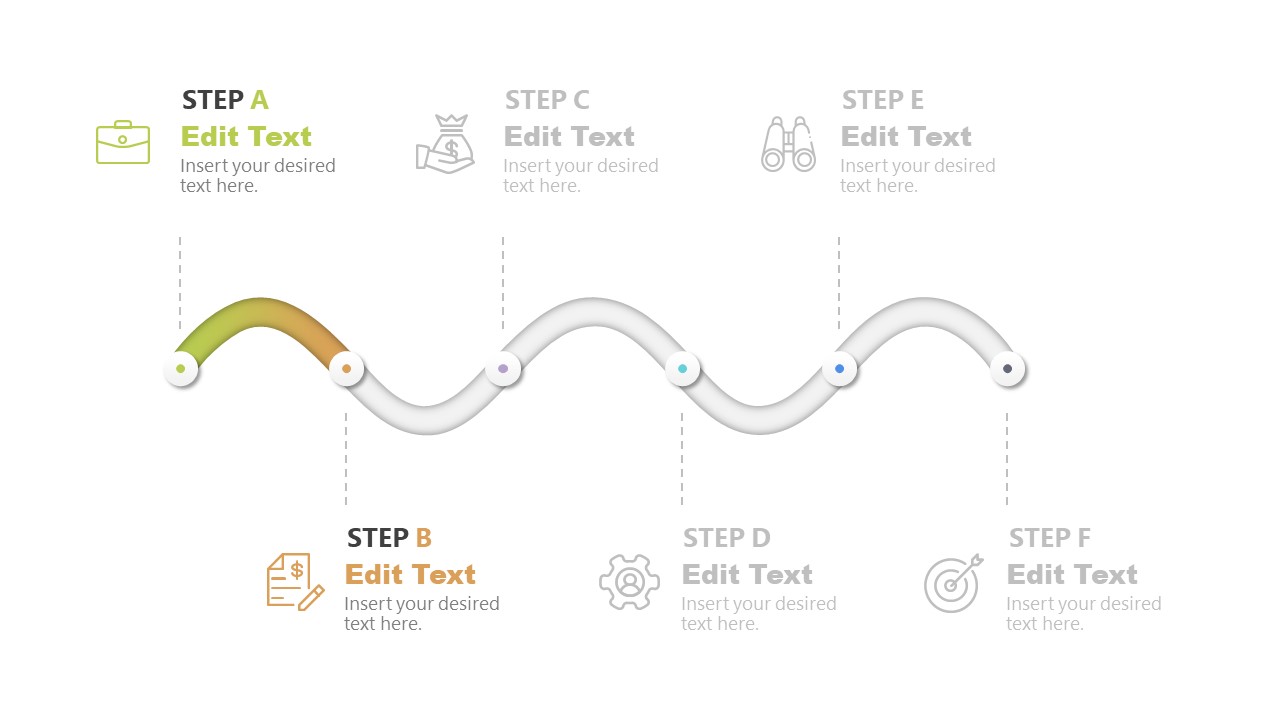Gradient Snake Diagram Concept for PowerPoint & Slides