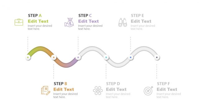 6 Steps Snake Diagram Step 3 PowerPoint - SlideModel