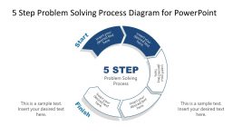 Step 2 of 5 Steps Problem Solving Diagram Template - SlideModel