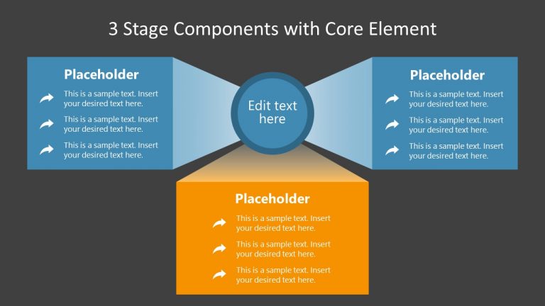 3 Components PowerPoint Diagram Template - SlideModel
