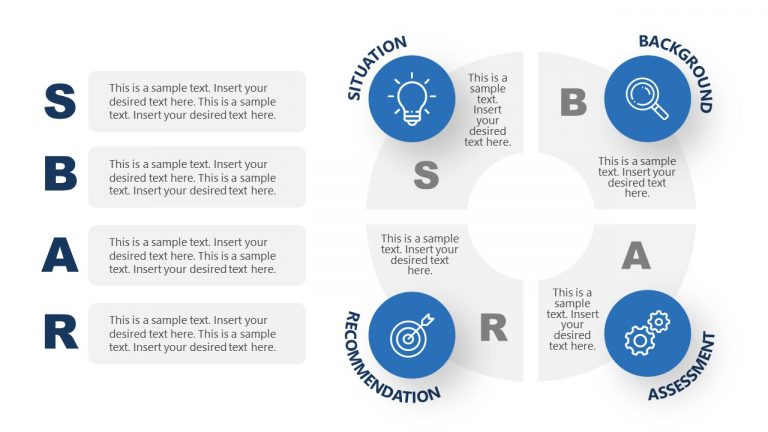 4 Steps SBAR Diagram Process Cycle PPT - SlideModel