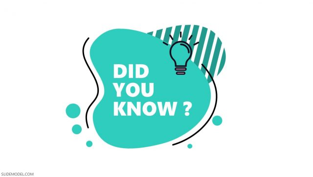 Lightbulb Did You Know Organic Shapes PPT - SlideModel