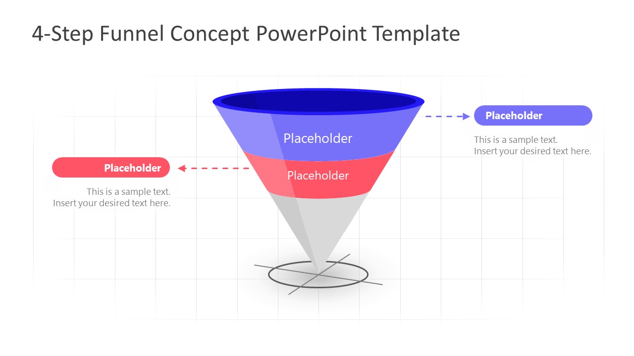 4-Step Funnel Concept PowerPoint Template - SlideModel