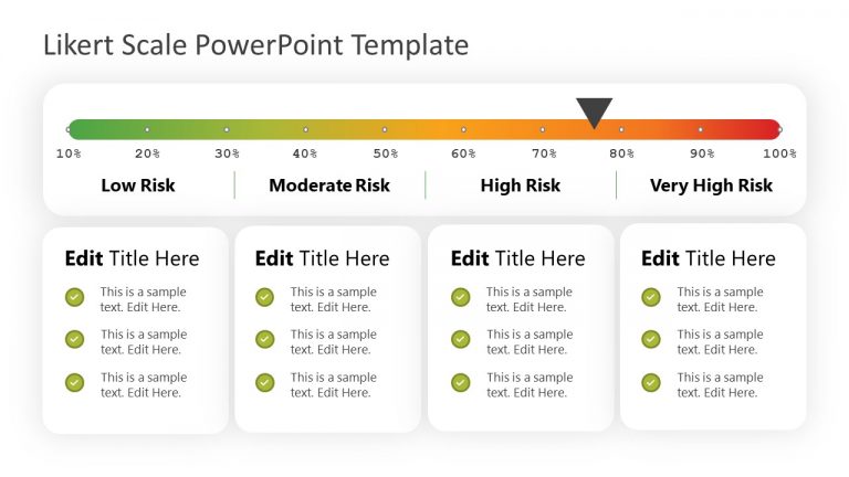 Likert Scale Risk Survey Template - SlideModel