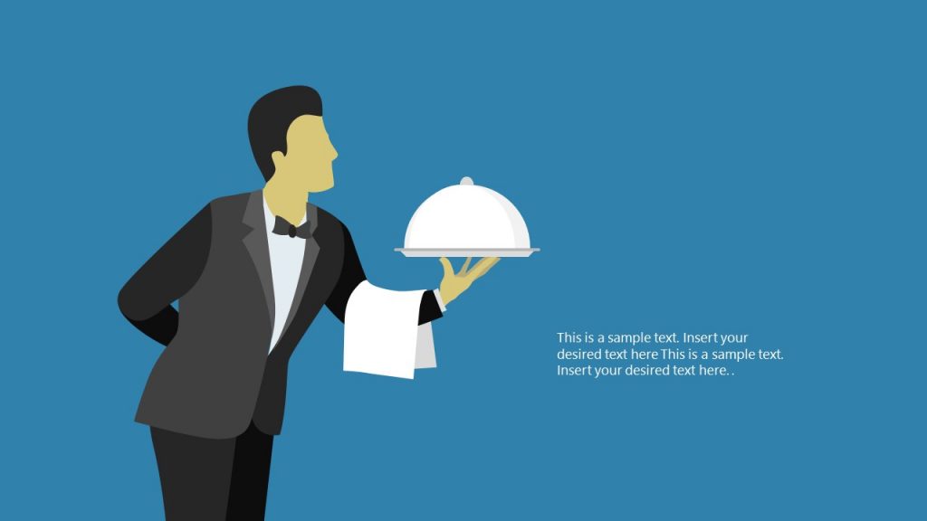 Scene Illustration of Butler Shapes PPT - SlideModel