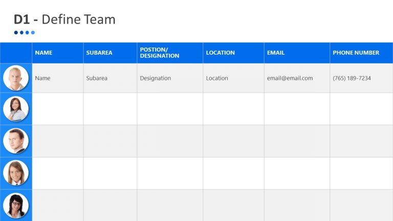 Team Formation 8D Analysis Report Template - SlideModel