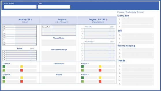 Presentation for One Page Strategy Plan - SlideModel