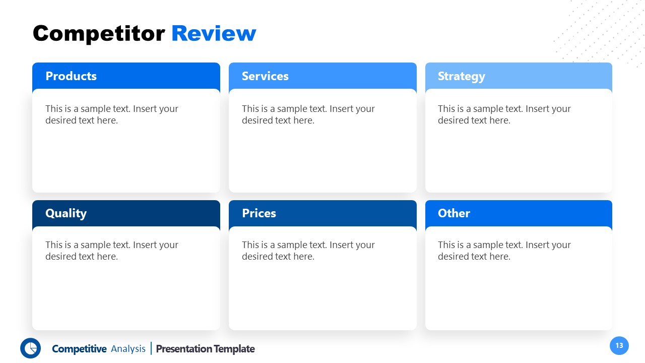 Competitors Review PowerPoint Segment Slide SlideModel