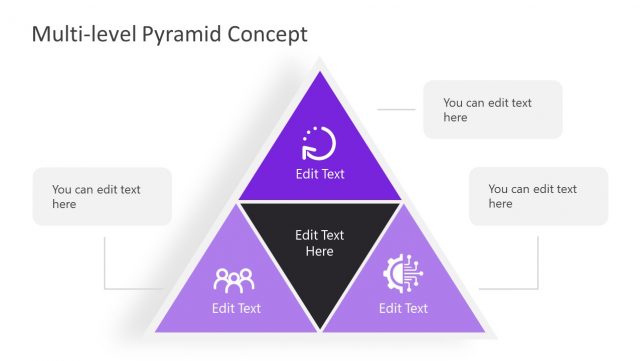 2 Level Segmented Pyramid Diagram PPT - SlideModel