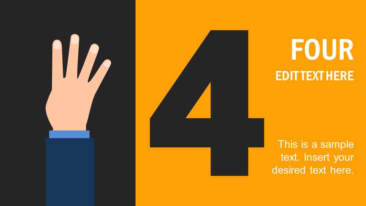 Counting 1 to 5 PowerPoint Template - SlideModel