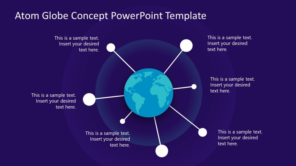 Atom Globe PowerPoint Concept Diagram Template - SlideModel