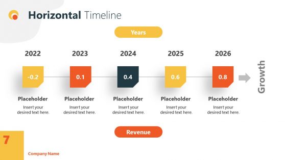 Horizontal Timeline Business PowerPoint Theme - SlideModel