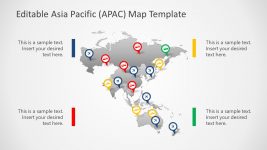 Routes Map Asia Pacific Map PPT - SlideModel