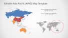 Color Map Asia Pacific PowerPoint - SlideModel