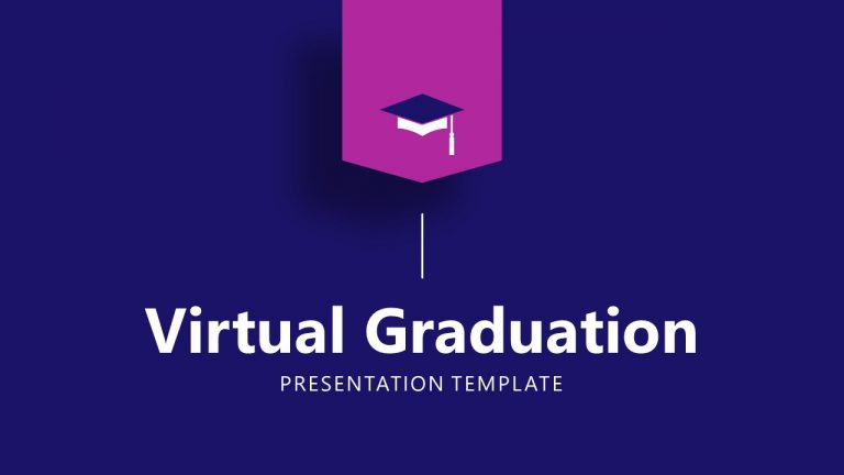 Virtual Graduation PPT Graduate Cap Cover - SlideModel