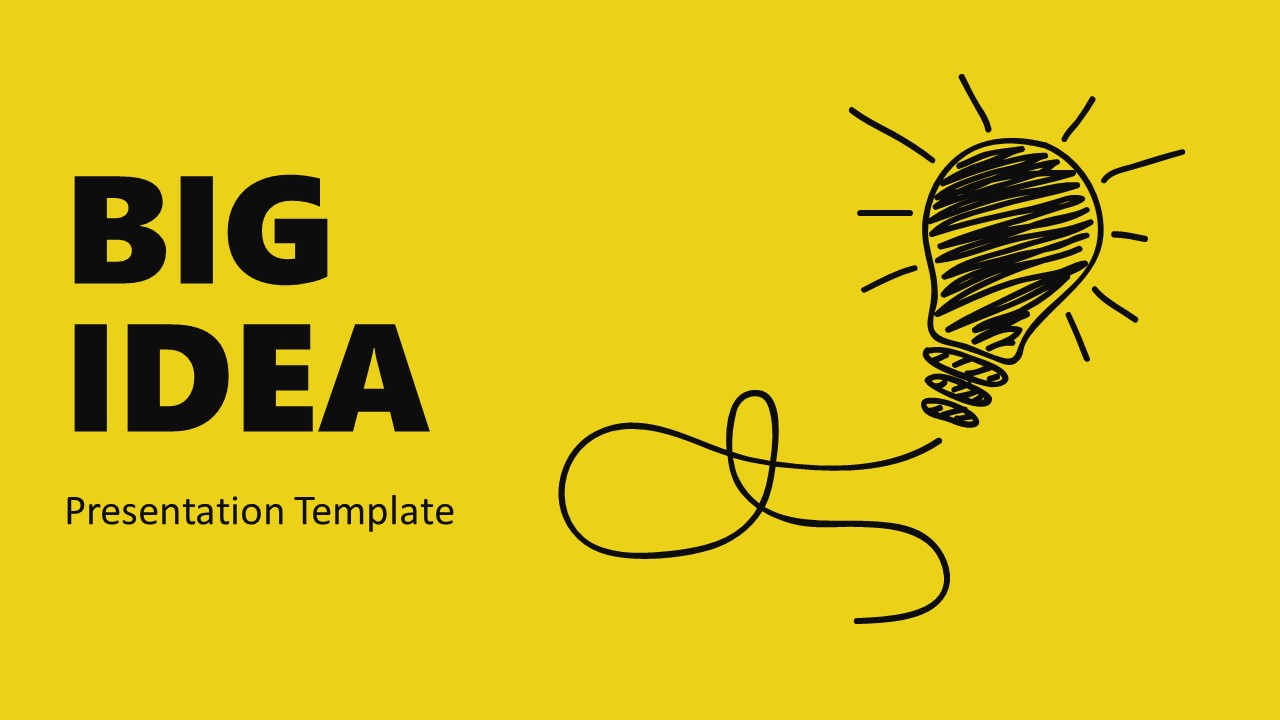Big Idea PowerPoint Template SlideModel