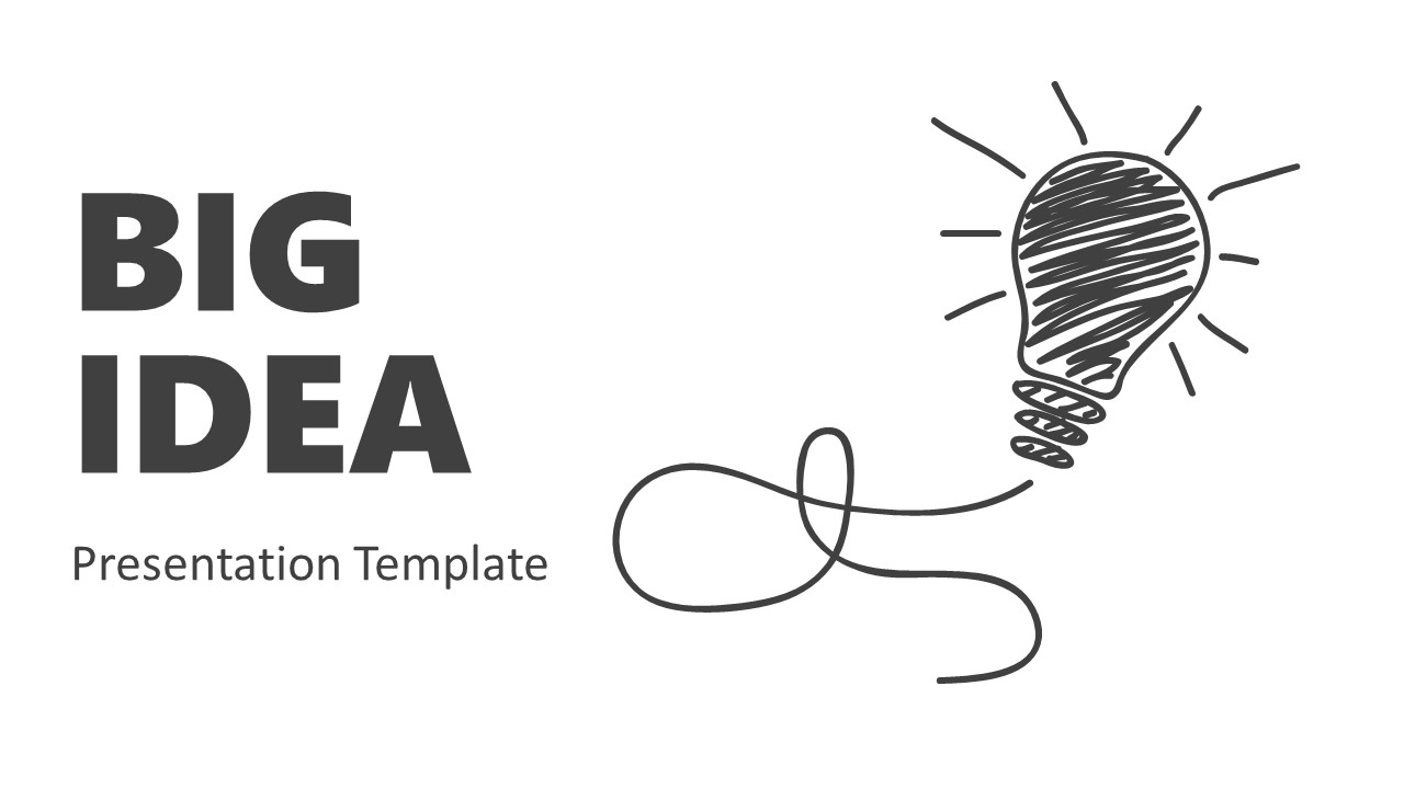 Big Idea PowerPoint Template - SlideModel Big Idea PowerPoint Template - SlideModel