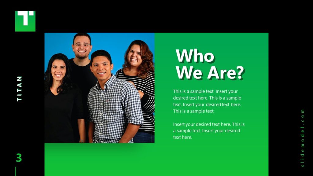 Titan Business PowerPoint Who We Are Slide - SlideModel