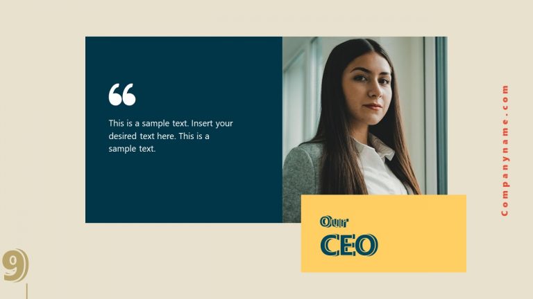 Retro PowerPoint CEO Message Template - SlideModel