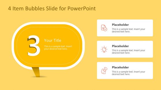 Speech Bubbles Step 3 PowerPoint - SlideModel