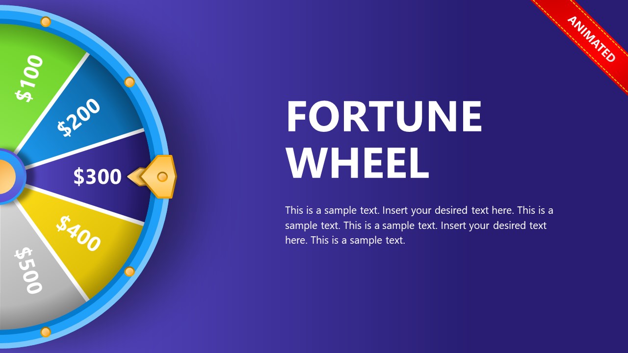 Spin The Wheel PowerPoint Template SlideModel