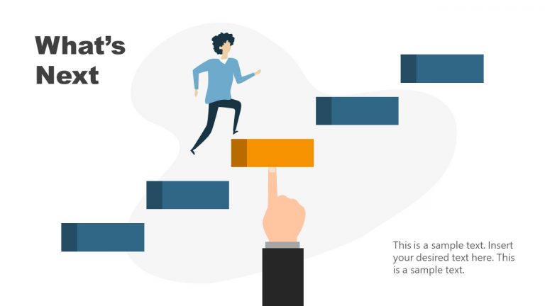 Presentation of 5 Steps Whats Next Template - SlideModel
