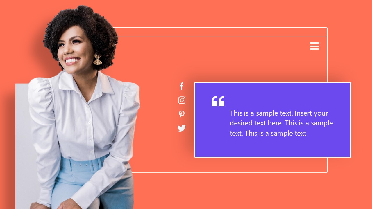 Modern Testimonial Slide Design for PowerPoint - SlideModel
