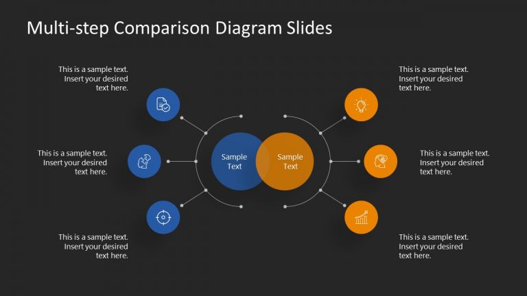 Simple Comparisons 3 Steps PowerPoint - SlideModel